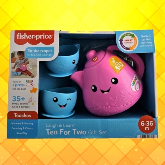 Fisher-Price | Toys | Fisherprice Pink And Blue Laugh Learn Tea Set ...